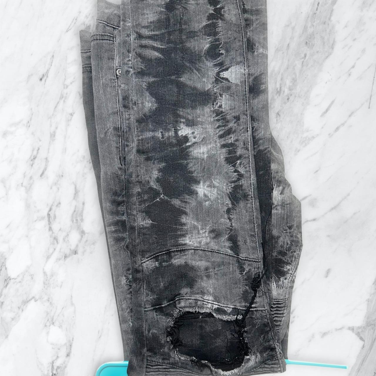 Y2K Rick Owens Style Ripped Jeans Black #vintage... | Depop