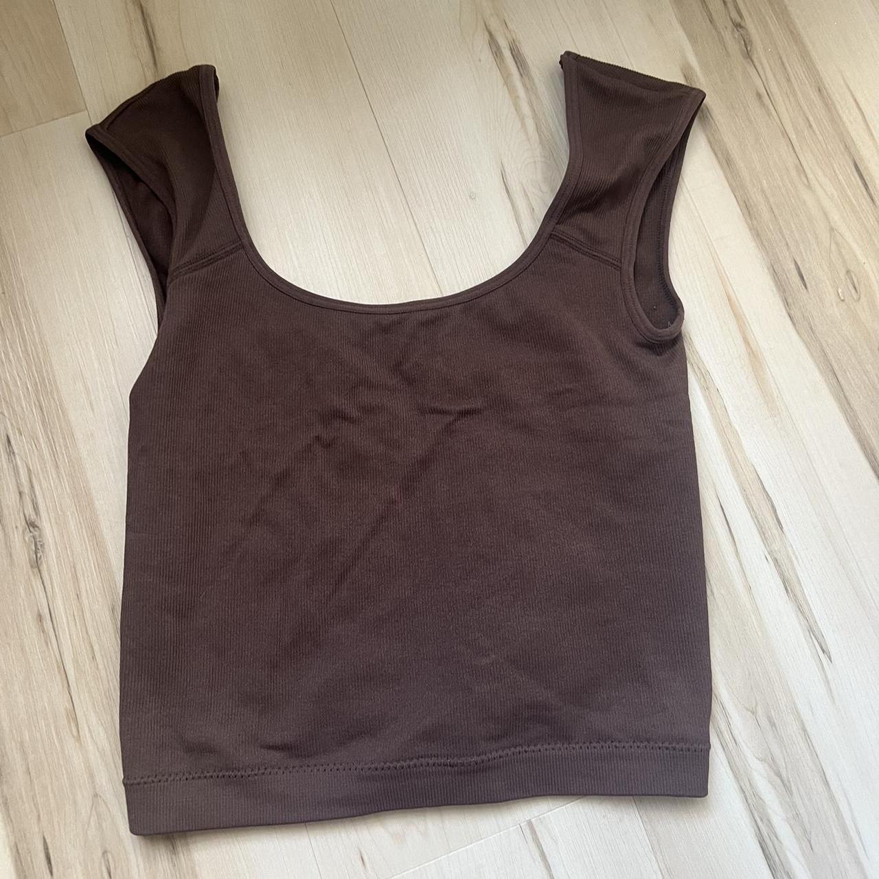 Brown garage low back crop top size xs | Depop