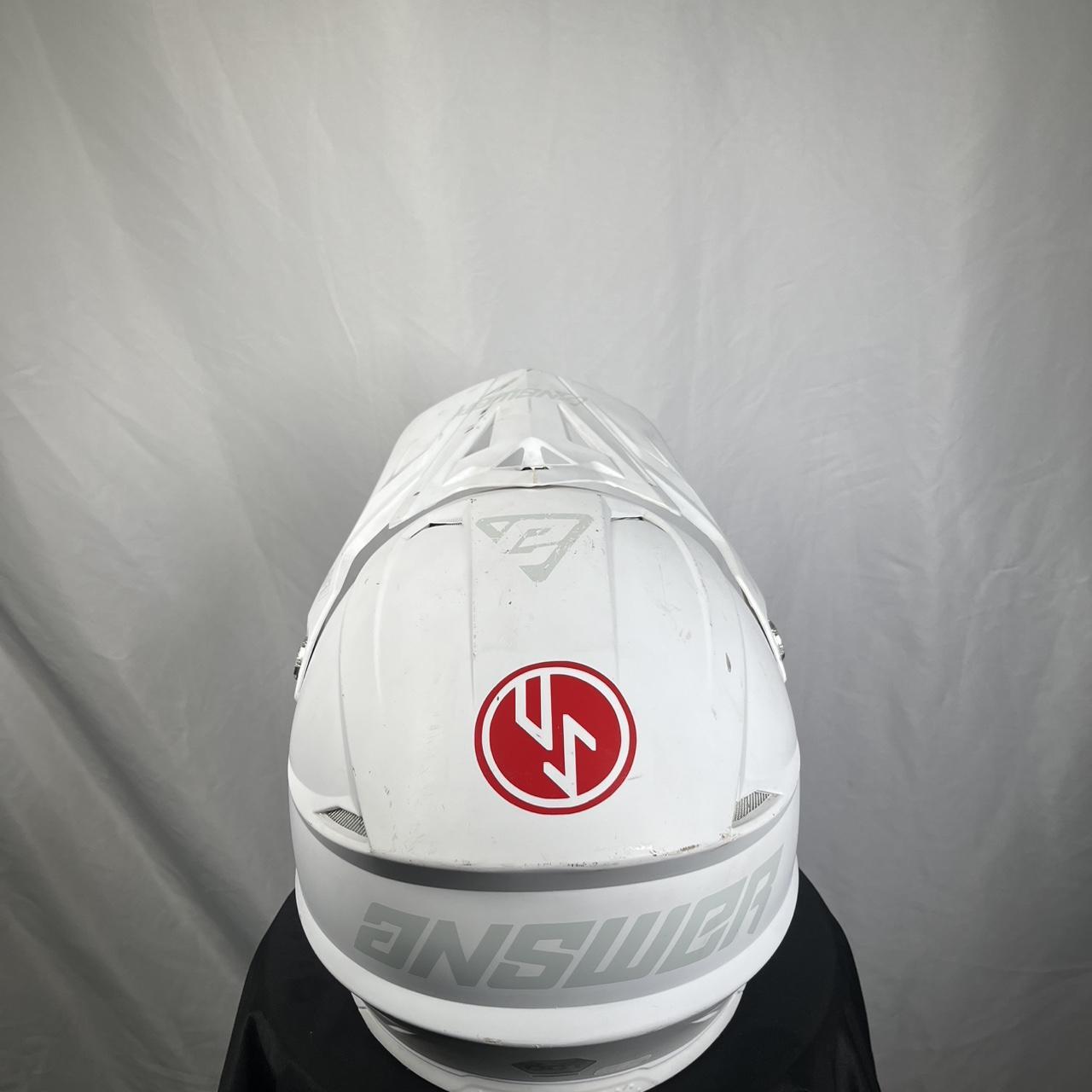 Answer AR1 Solid Helmet White and black small matte... | Depop