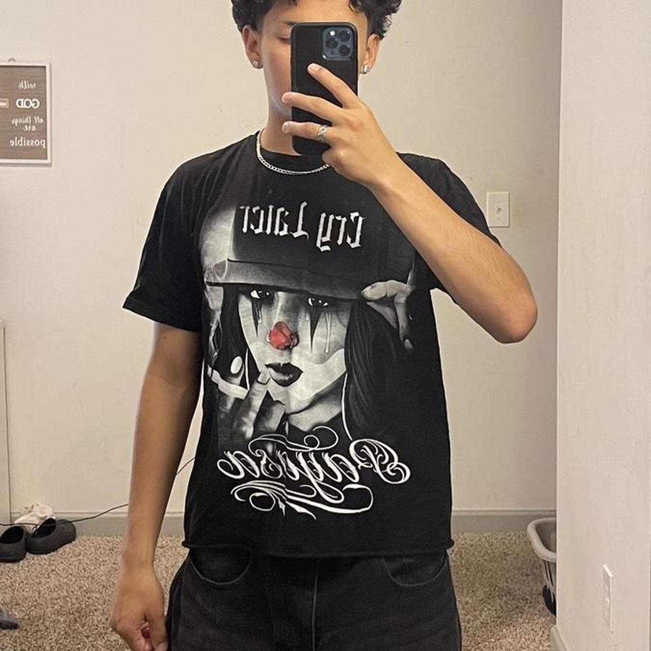 Cholo Design Cropped Men Black Shirt (Model is 5’8) - Depop