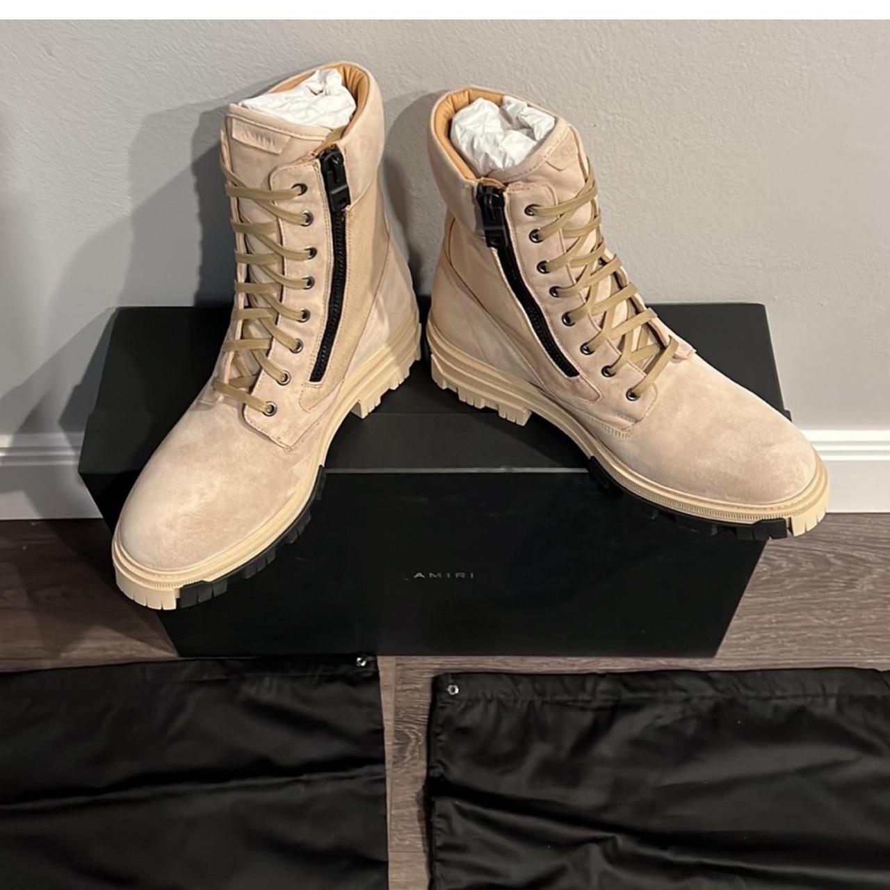 Brand new amiri combat boots with dust bag. | Depop