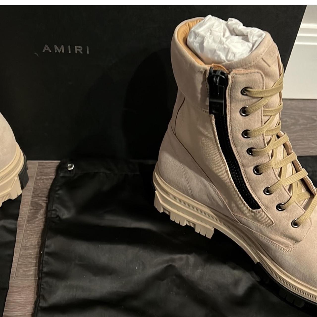 Brand new amiri combat boots with dust bag. | Depop