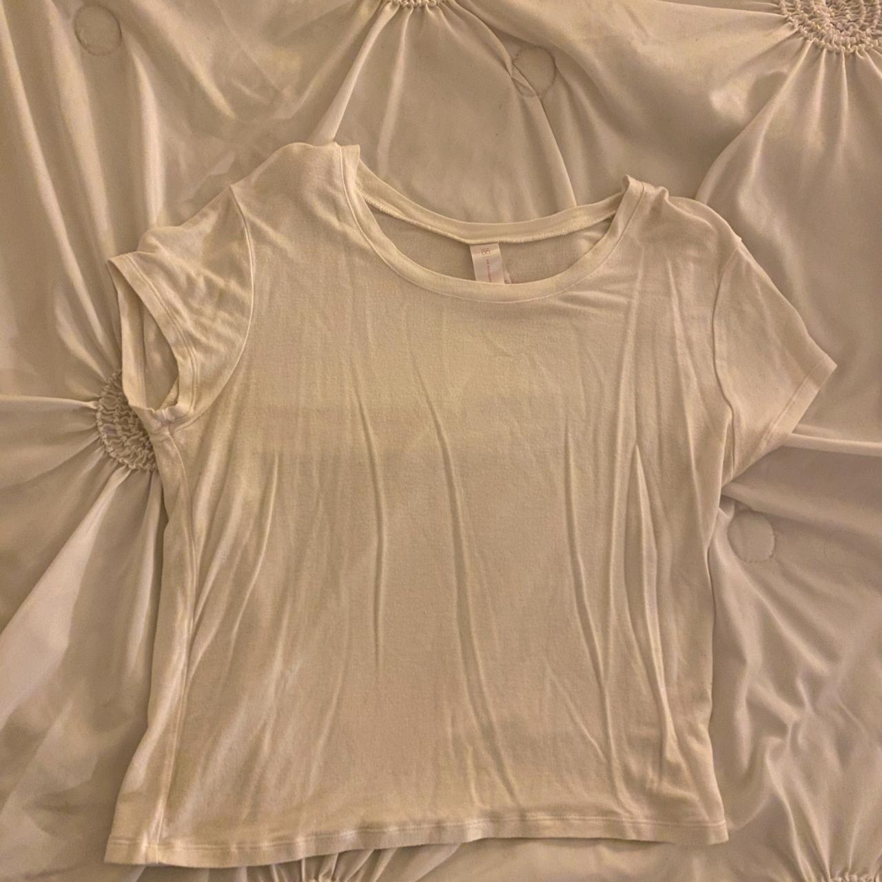 Basic white t-shirt. Perfect for layering... - Depop