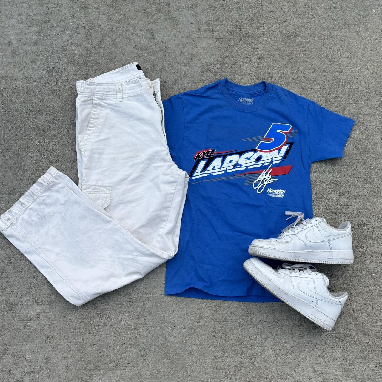 Blue Kyle Larson number 5 Hendrick... - Depop