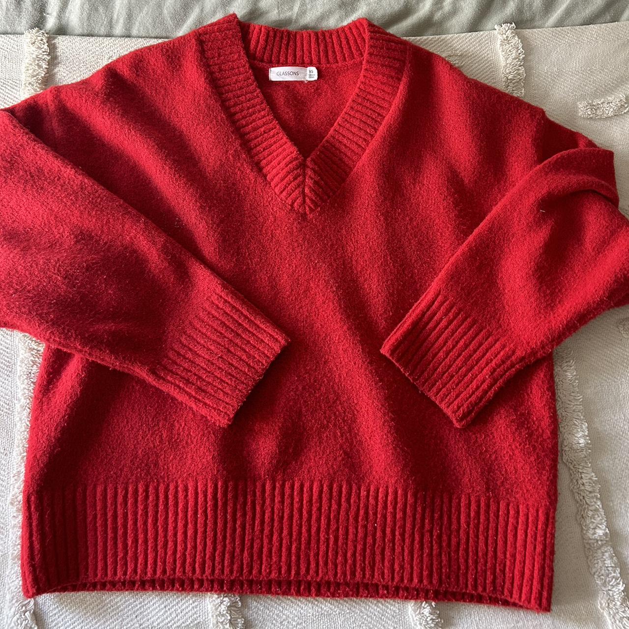 Red knit glassons Fits a xs-M | Depop