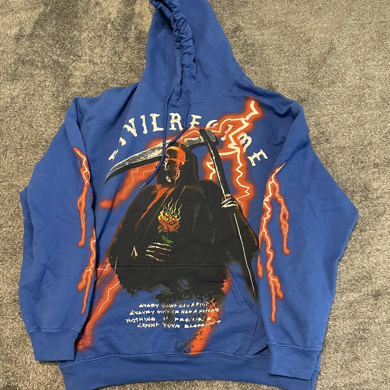 Civil Regime blue sweatshirt (no design on... - Depop