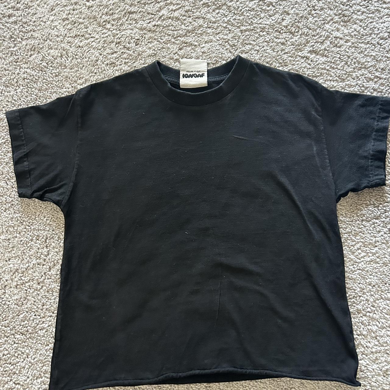 iongaf slut basic tee Size S #cropped #vintage #basic - Depop