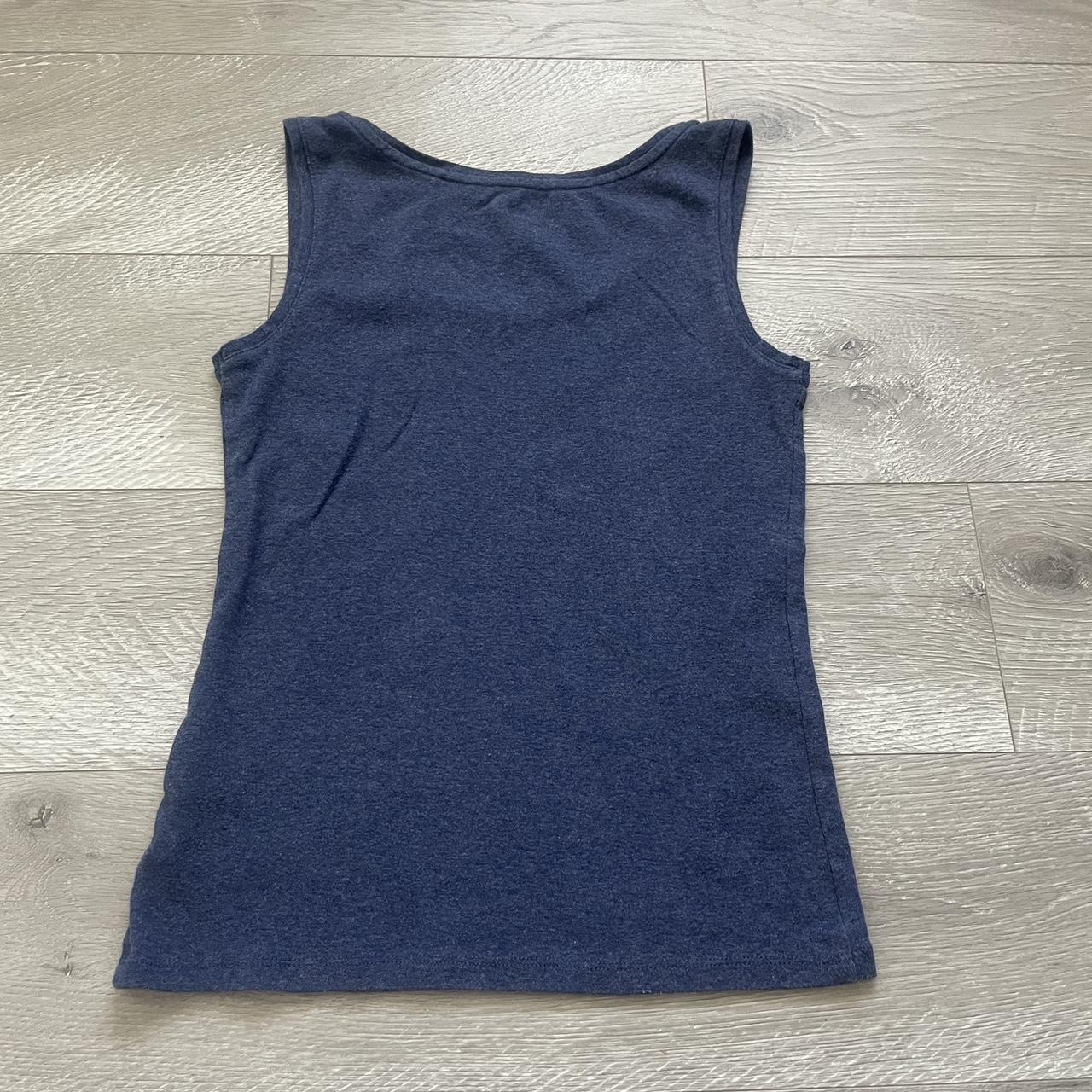 Uniqlo basic navy blue Tank Top perfect for summer... | Depop