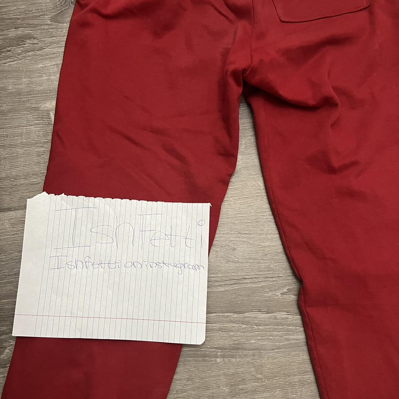 SP5DER red spider pants size small fits true to... - Depop