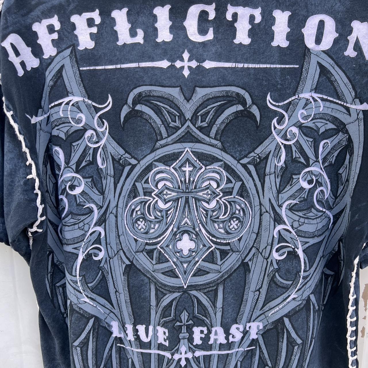 Affliction tee Live fast series Width 21 Length 31 - Depop