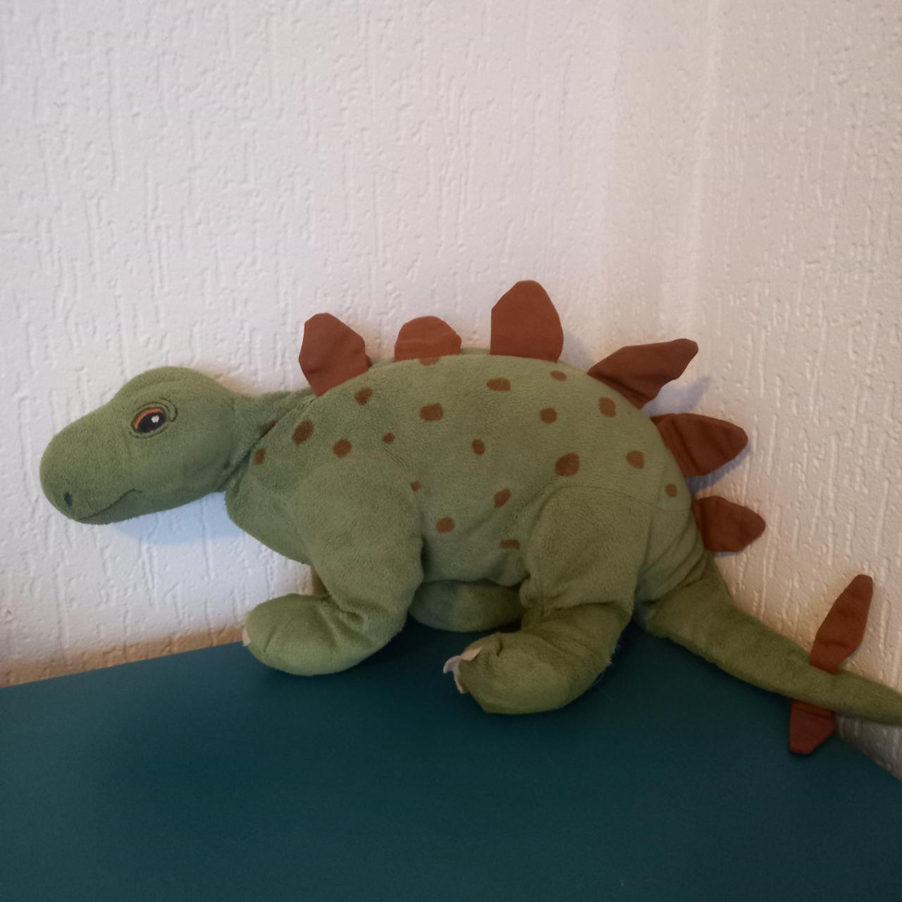 Green Dinosaur Soft Toy, 40cm - Depop
