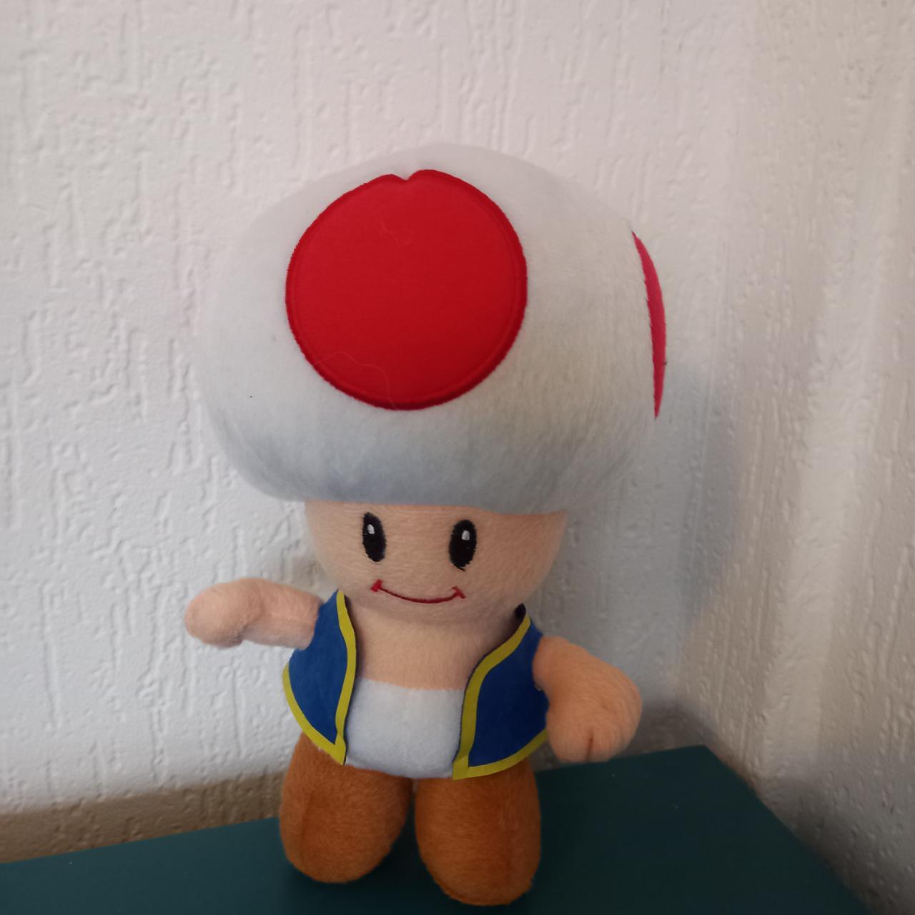 Nintendo Super Mario Toad Soft Toy, 20cm - Depop