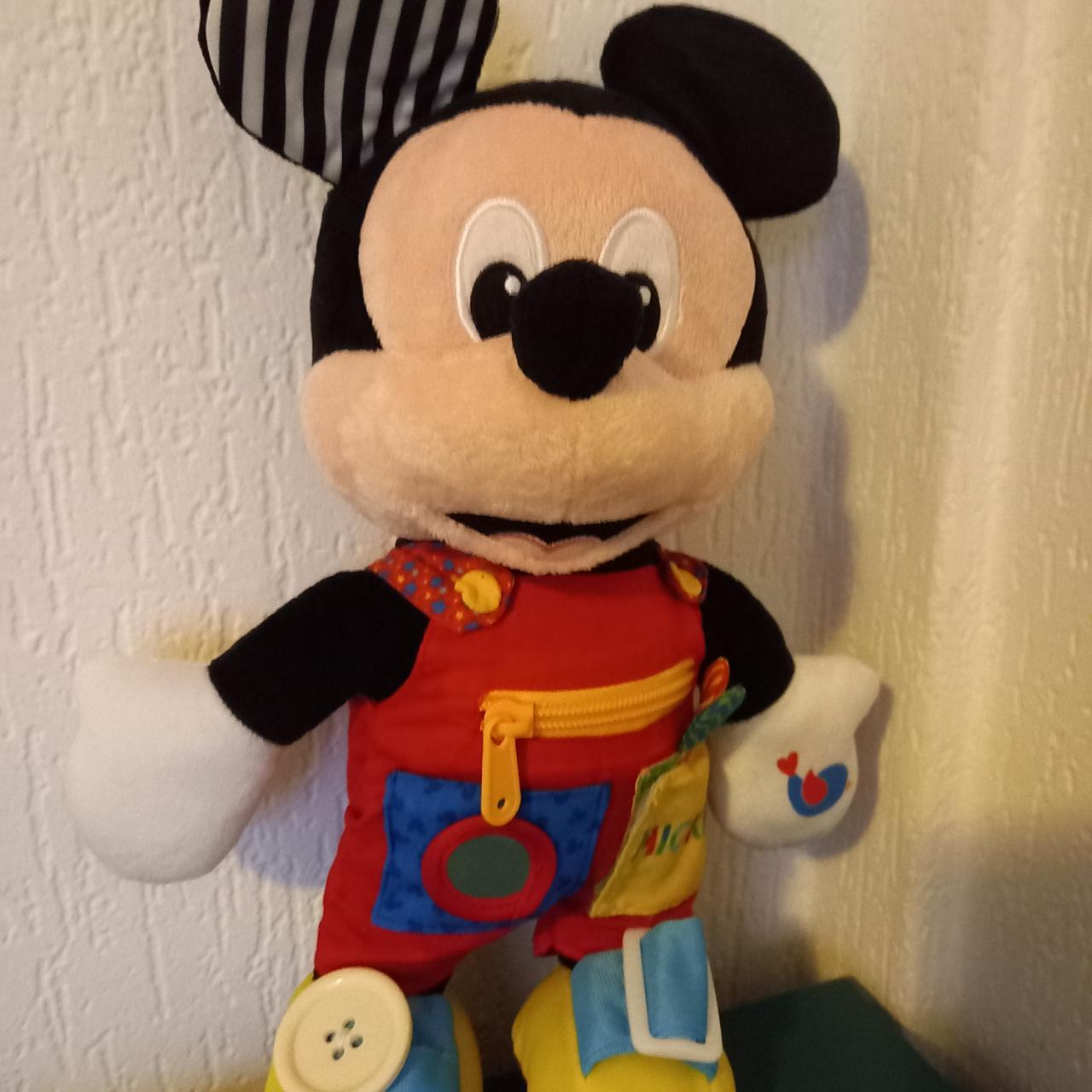 Disney Baby's Tactile Mickey Mouse Soft Toy, 30cm - Depop