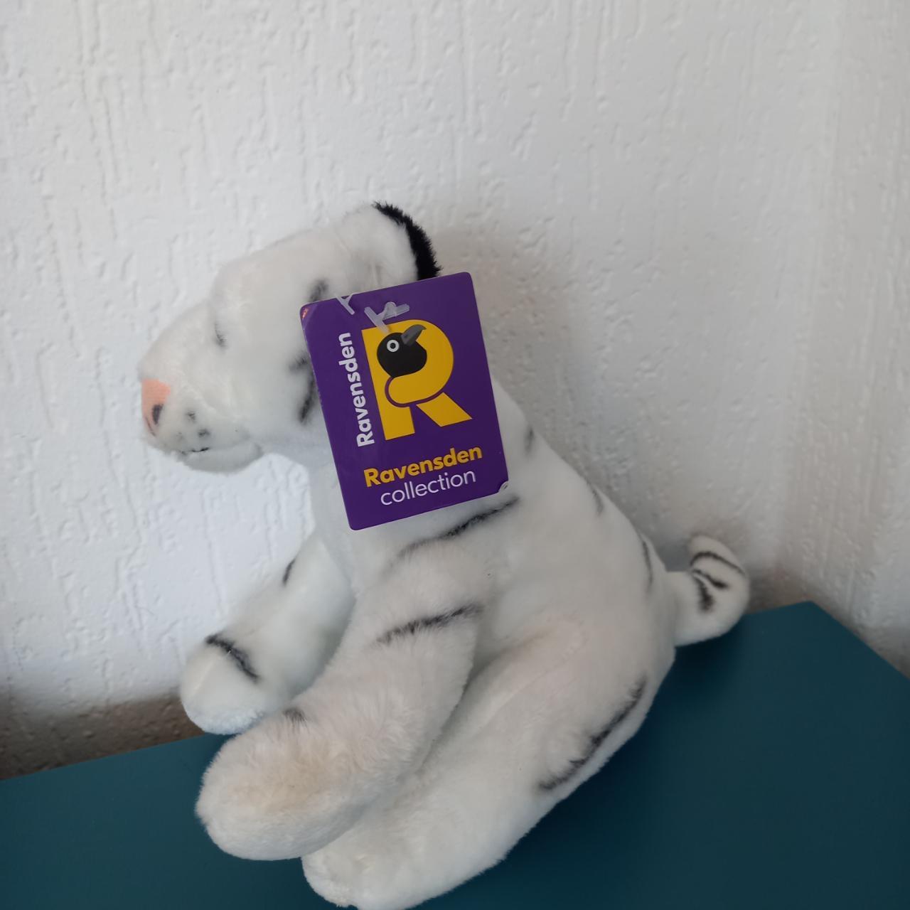 Ravensden White Tiger Soft Toy, 20cm, New - Depop