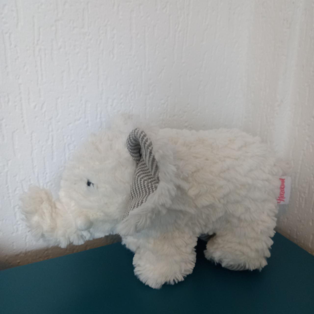 Herzekind White Elephant Soft Toy, 25cm - Depop