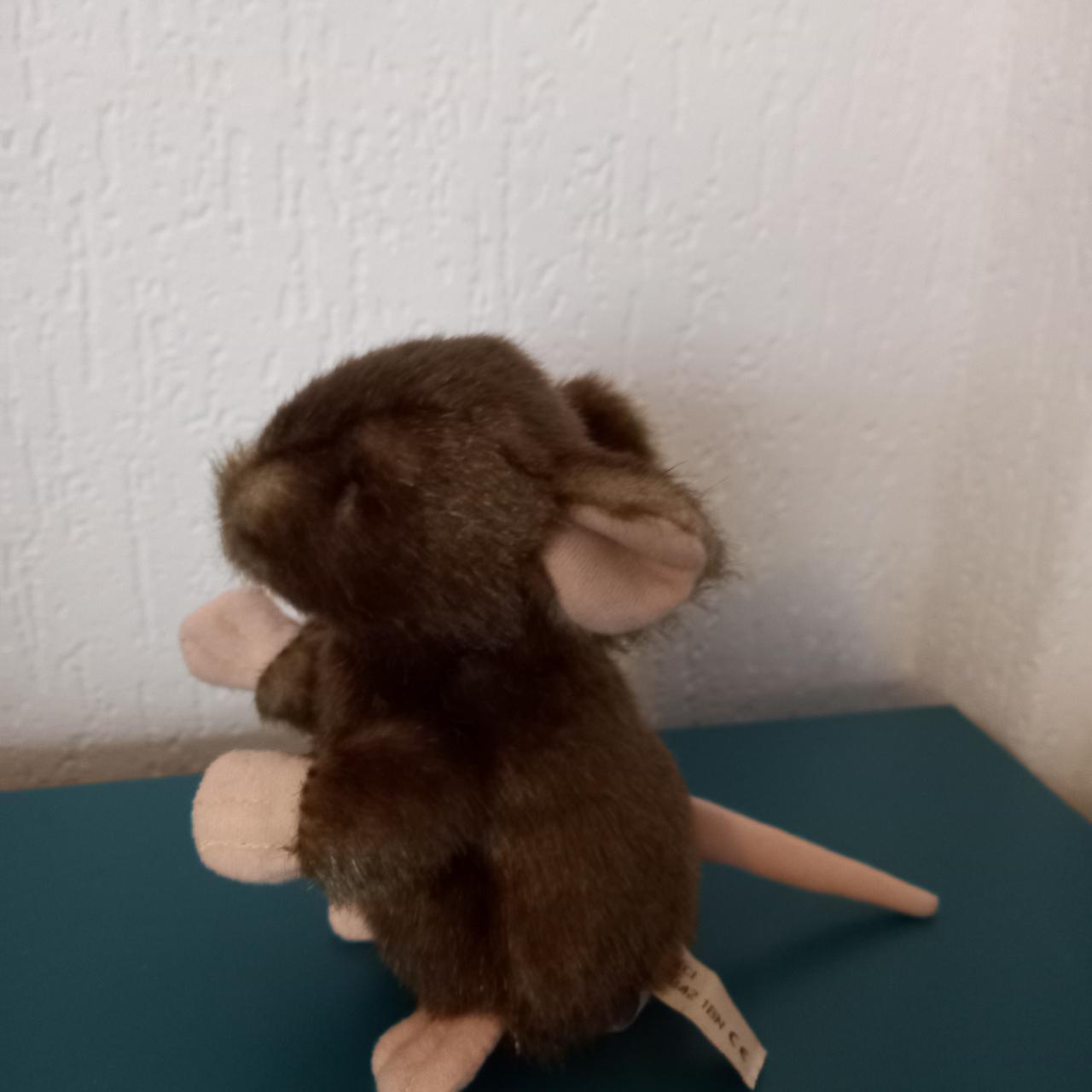 Brown Mouse Soft Toy, 15cm - Depop