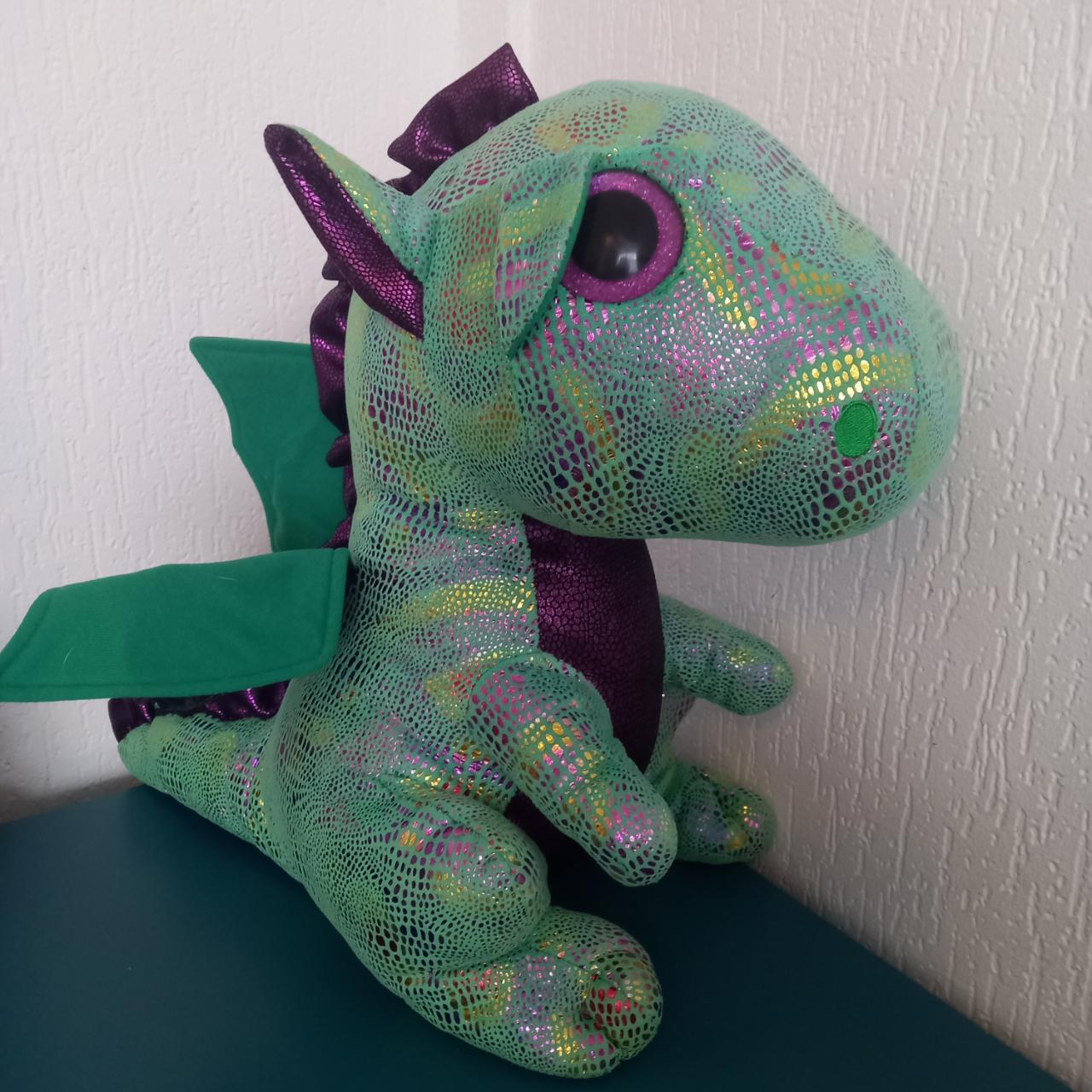 Large Ty Beanie Boos, Cinder Dragon Soft Toy, 60cm - Depop