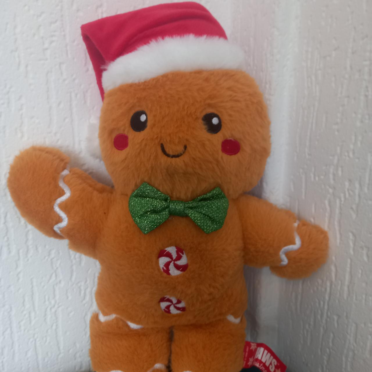Paws Christmas Gingerbread Man Soft Toy, 30cm - Depop