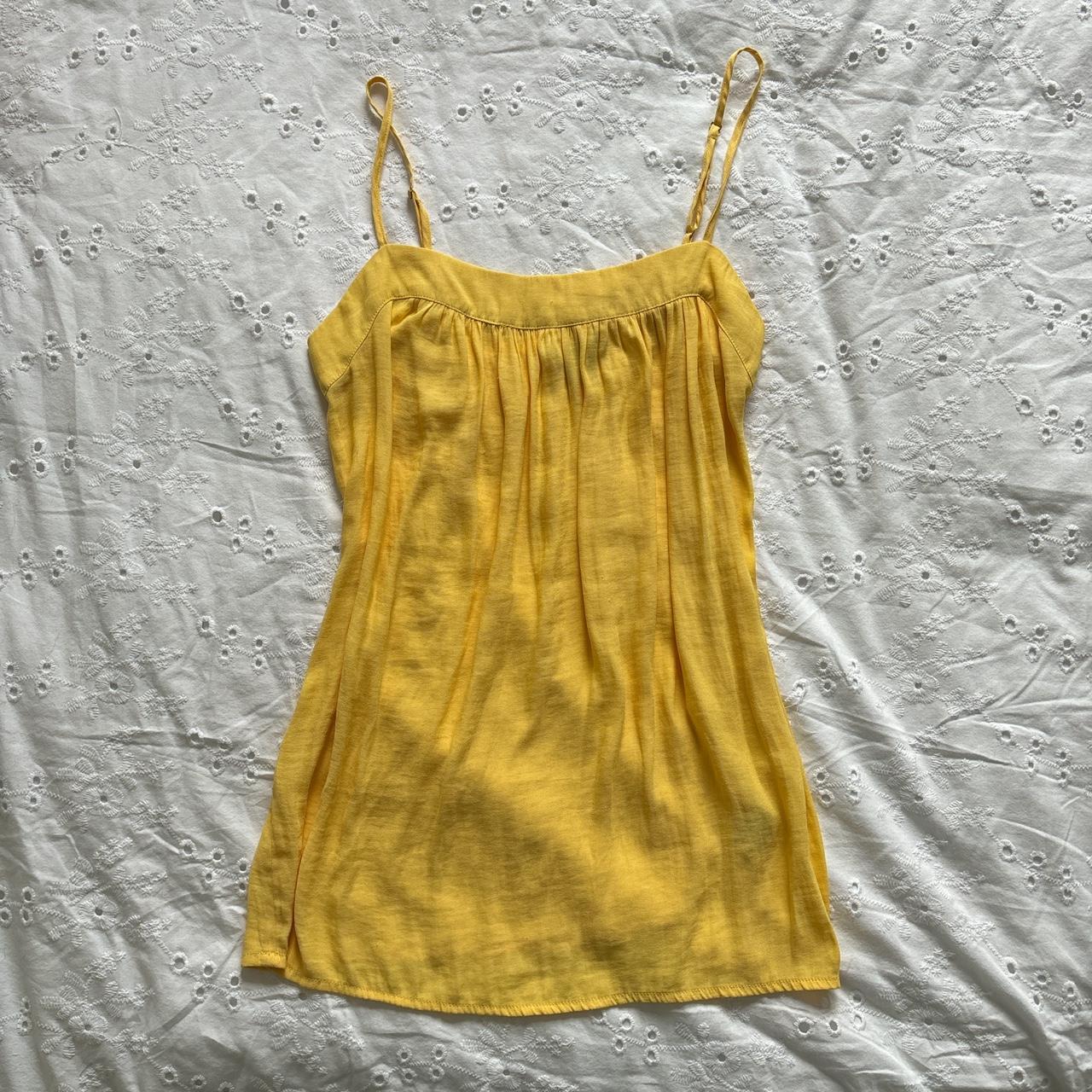 Y2K yellow cami from Tristan - Depop