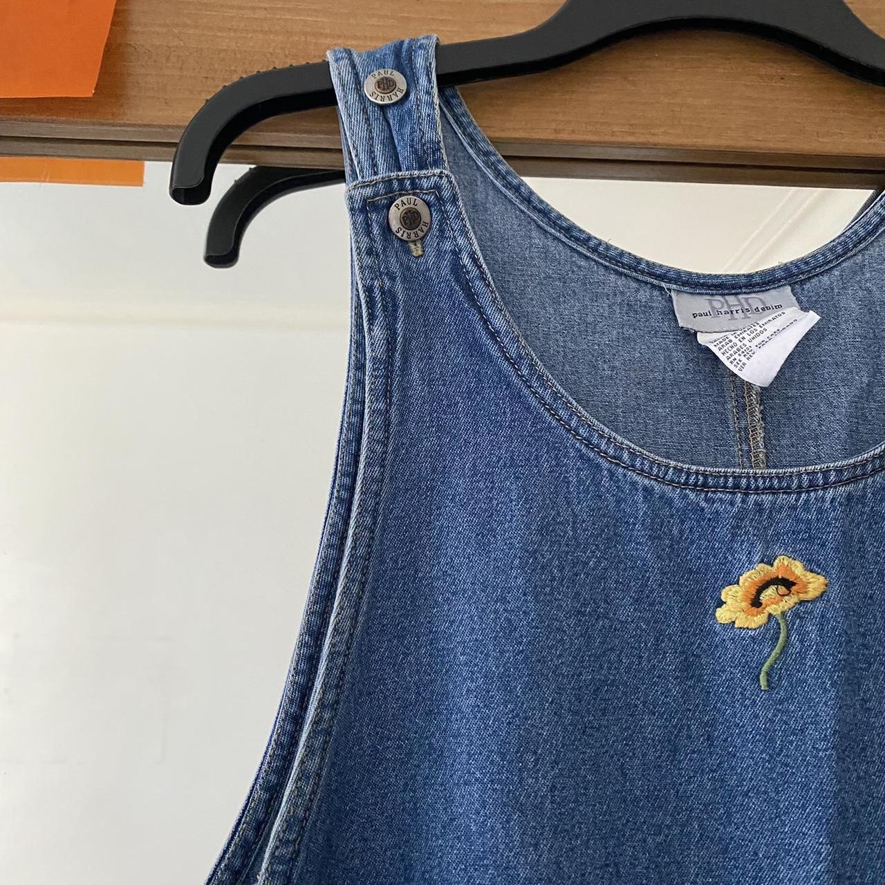 Vintage Paul Harris dress with floral embroidery.... - Depop