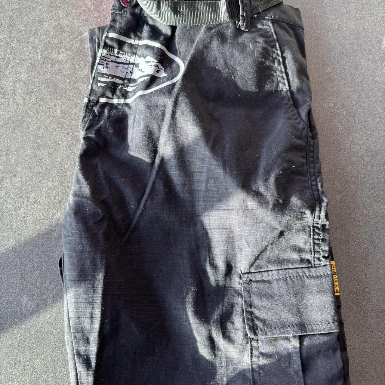 CORTEIZ NEW BLACK CARGOS SIZE M LABELS ETC No... - Depop