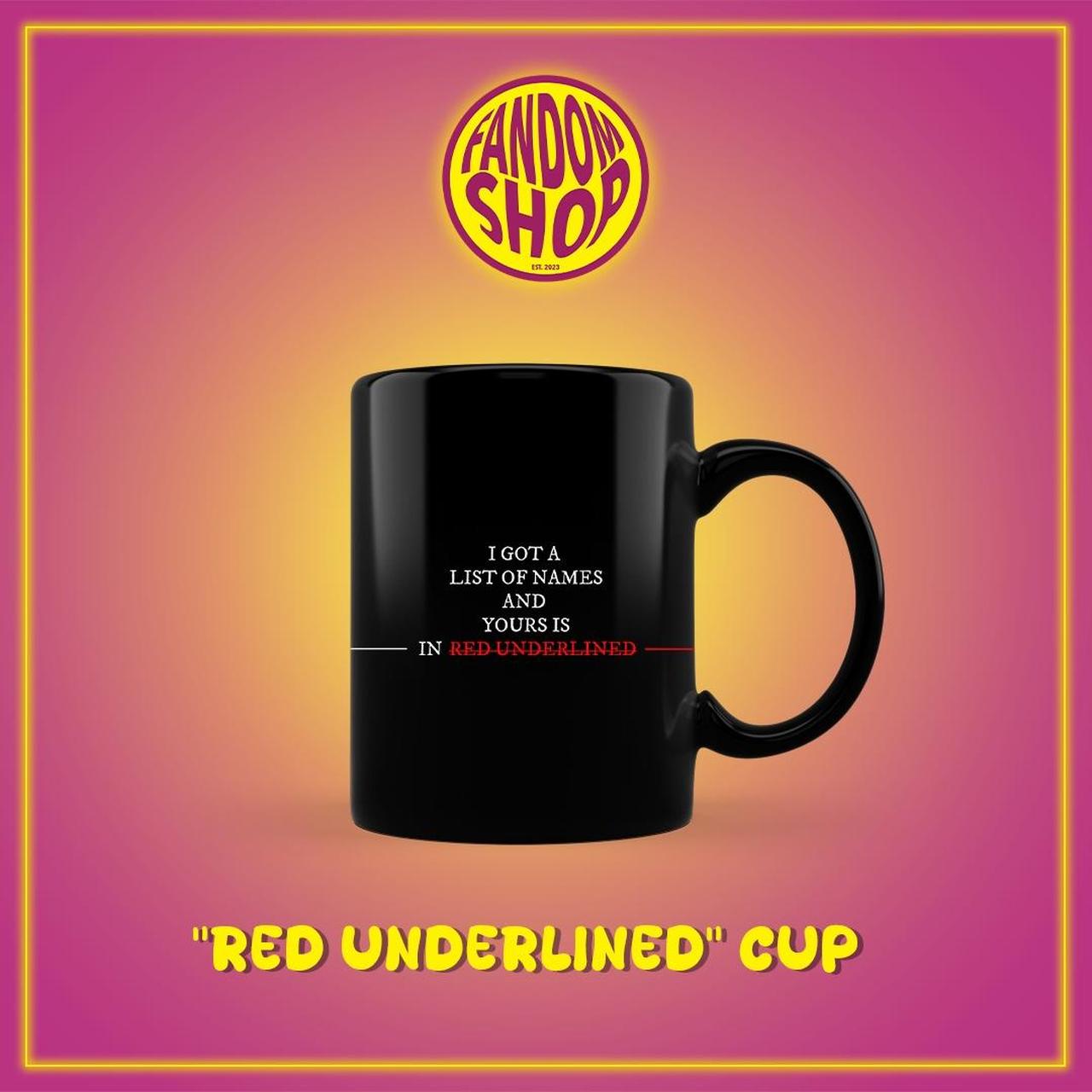 “RED UNDERLINED” COFFEE CUP - TAYLOR SWIFT - Depop