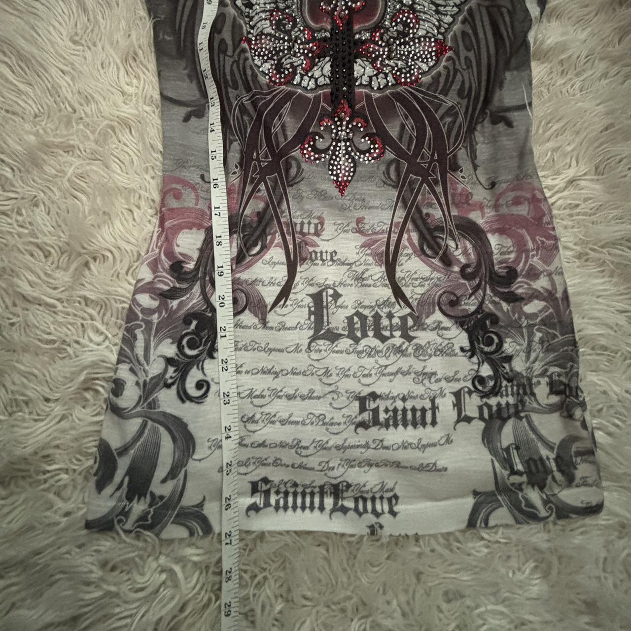 super y2k 2000s emo shirt! has a cool design and... - Depop