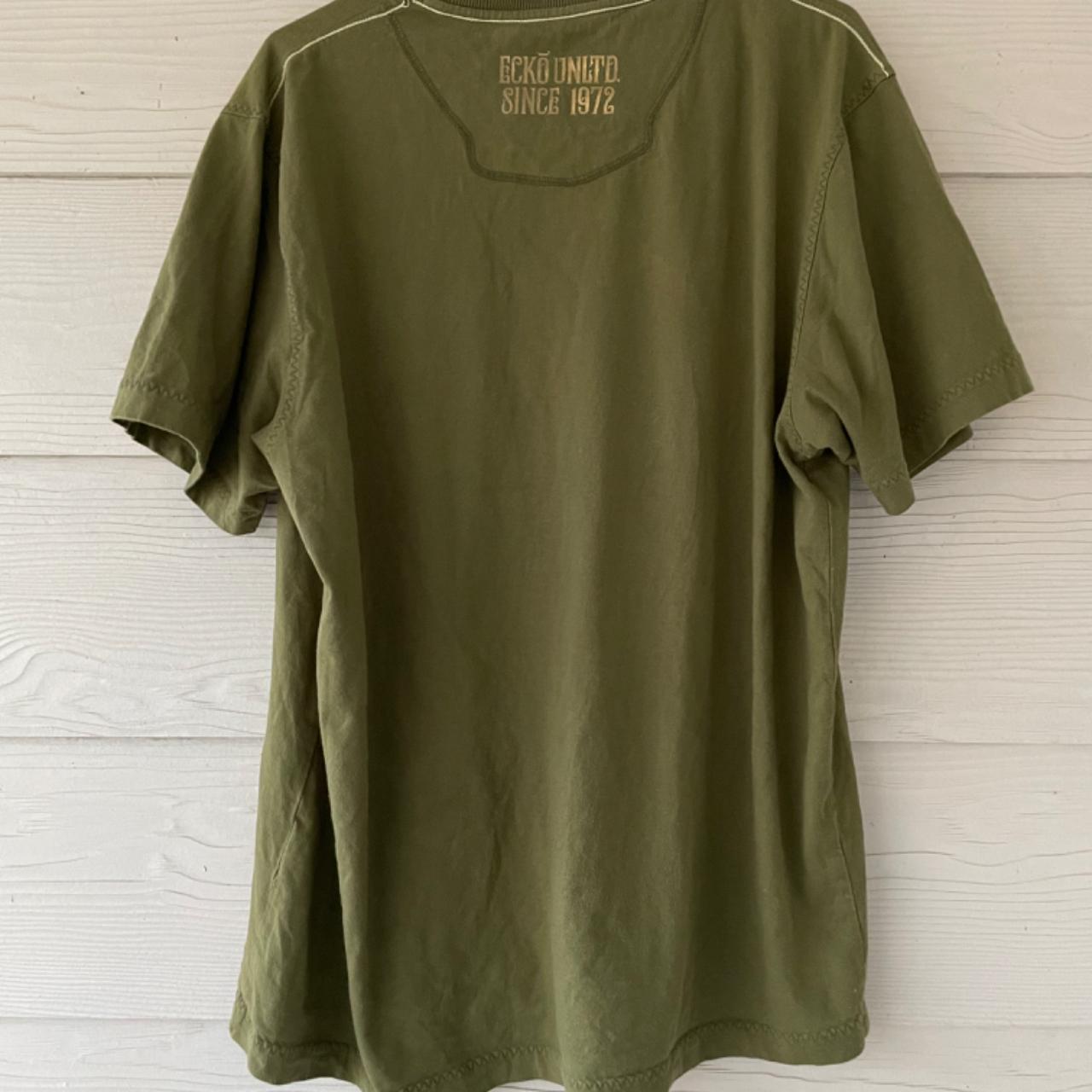 Ecko Untld. Y2K Sequnce Green Tiger Tee shirt - Depop