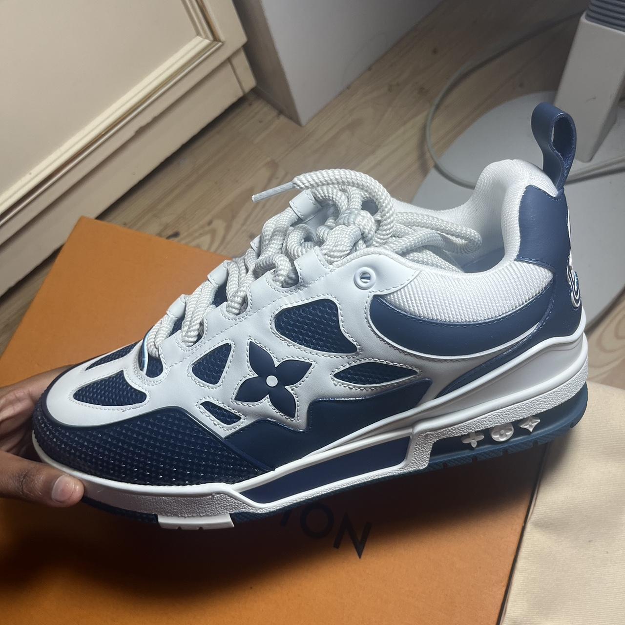 LV Skate Trainers Marine Blue Colour 🔵 Size 8 UK... - Depop