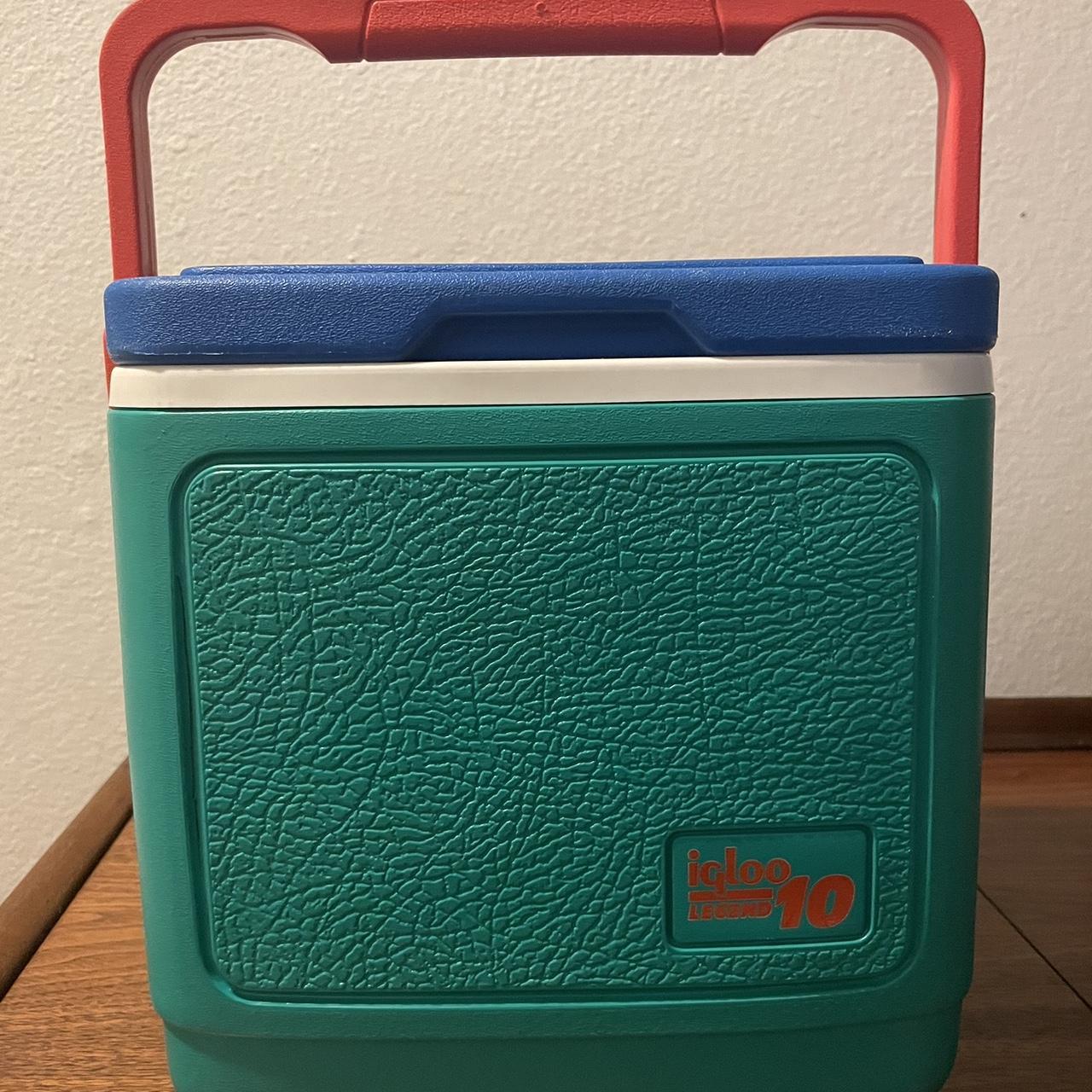Vintage 80’s igloo cooler Super cool retro colors,... - Depop