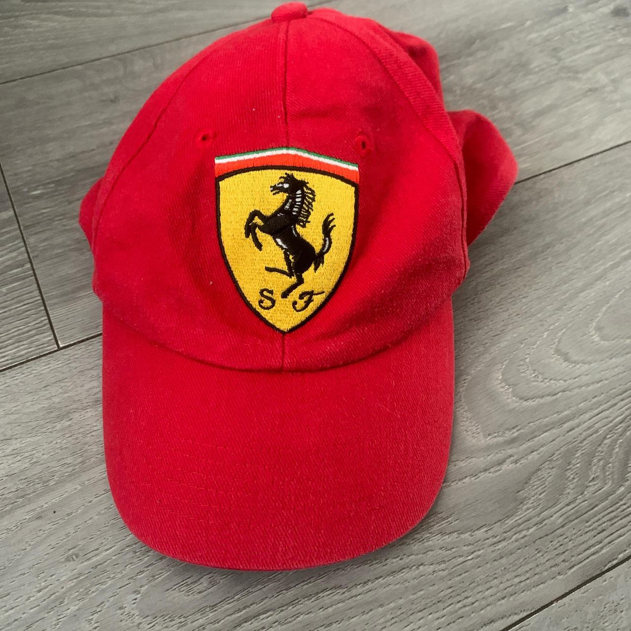 Official red Ferrari hat Good condition adjustable cap - Depop
