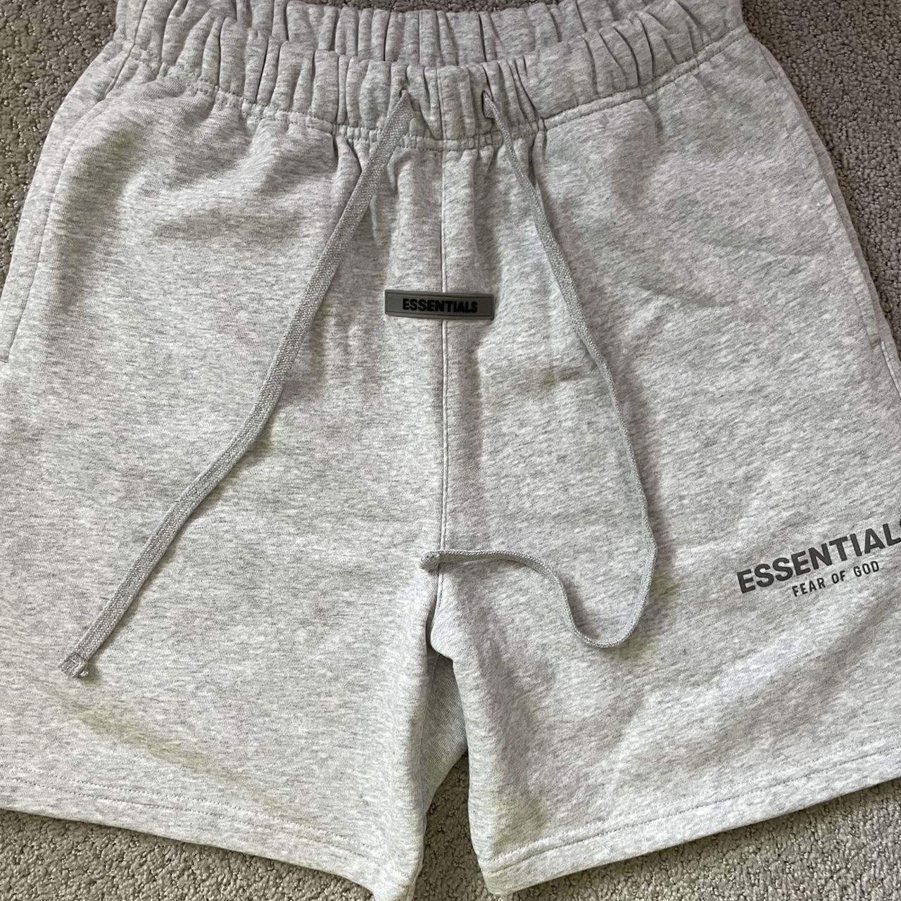 Gray Essentials Shorts Small - Depop