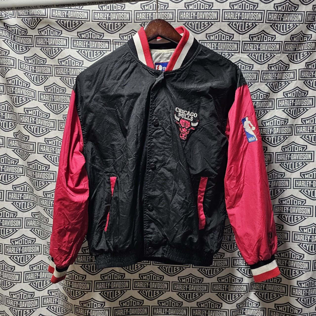 Used Black and Red Pro Player Chaigo Bulls Button-up... - Depop