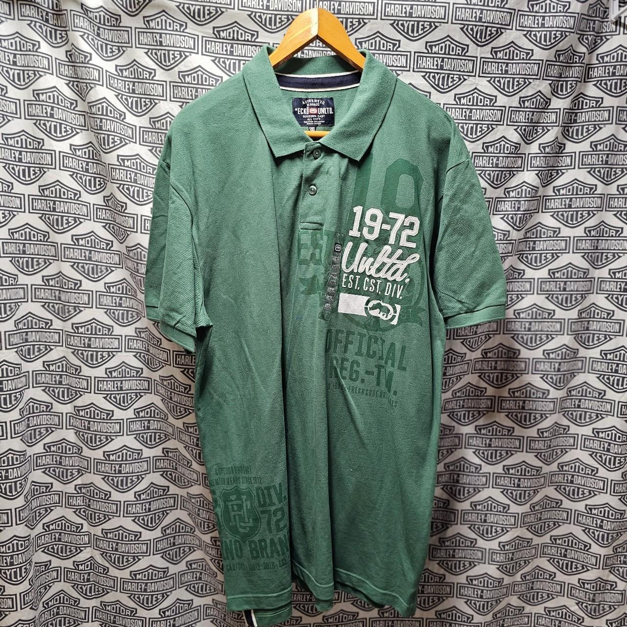 Brand New Green Y2K Grunge Ecko unltd Polo Dress... - Depop