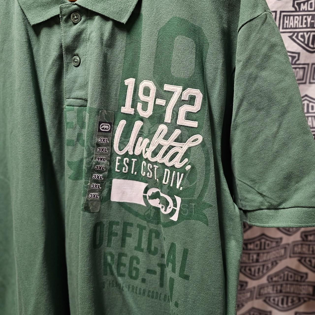 Brand New Green Y2K Grunge Ecko unltd Polo Dress... - Depop