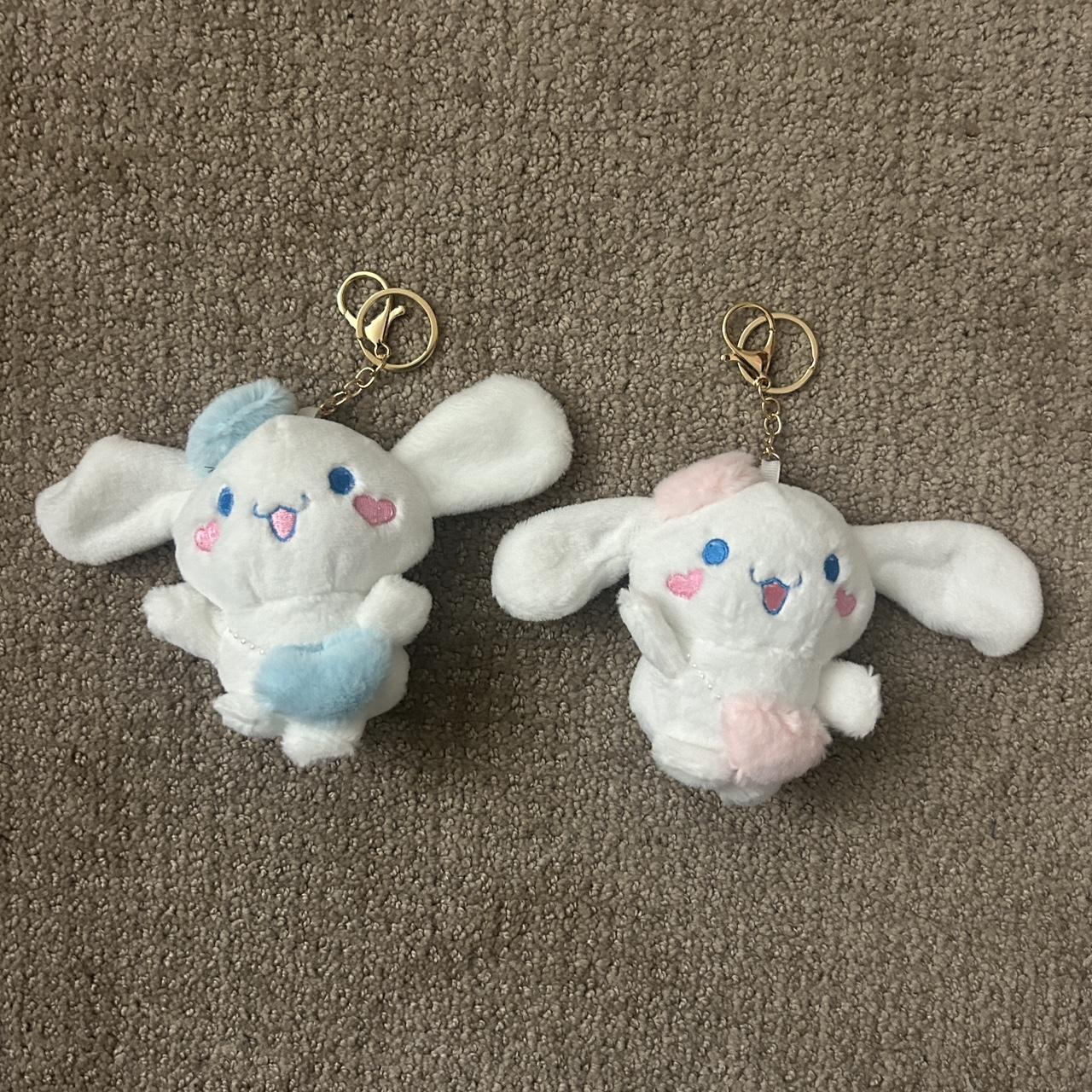 matching sanrio cinnamoroll plush keychains - Depop