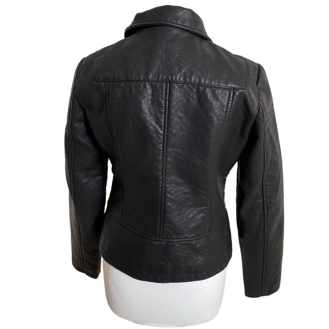 Steve Madden leather biker style jacket Size M... | Depop