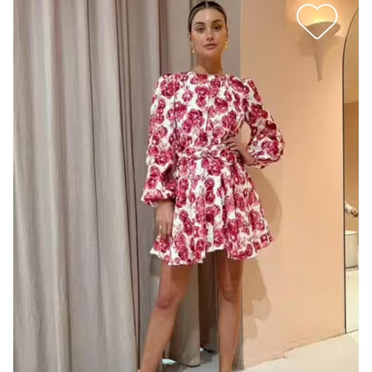 Issy Stay dress in Bloom Pink Size 6 RRP $... - Depop