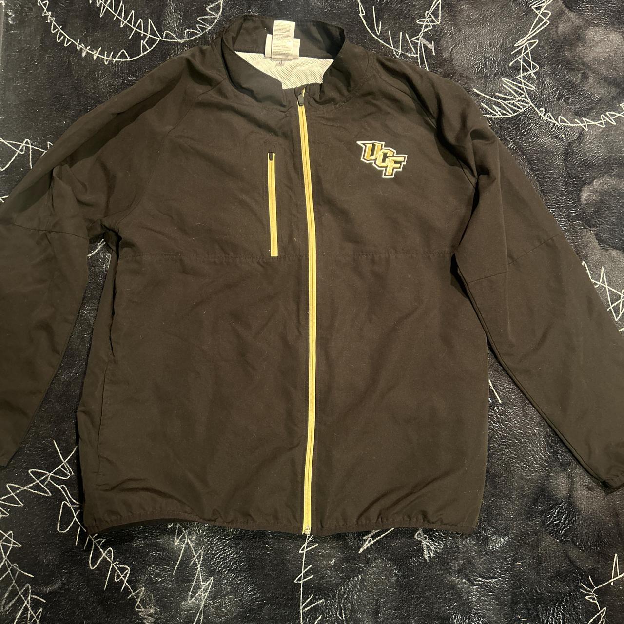 UCF brown and yellow windbreaker #UCF - Depop