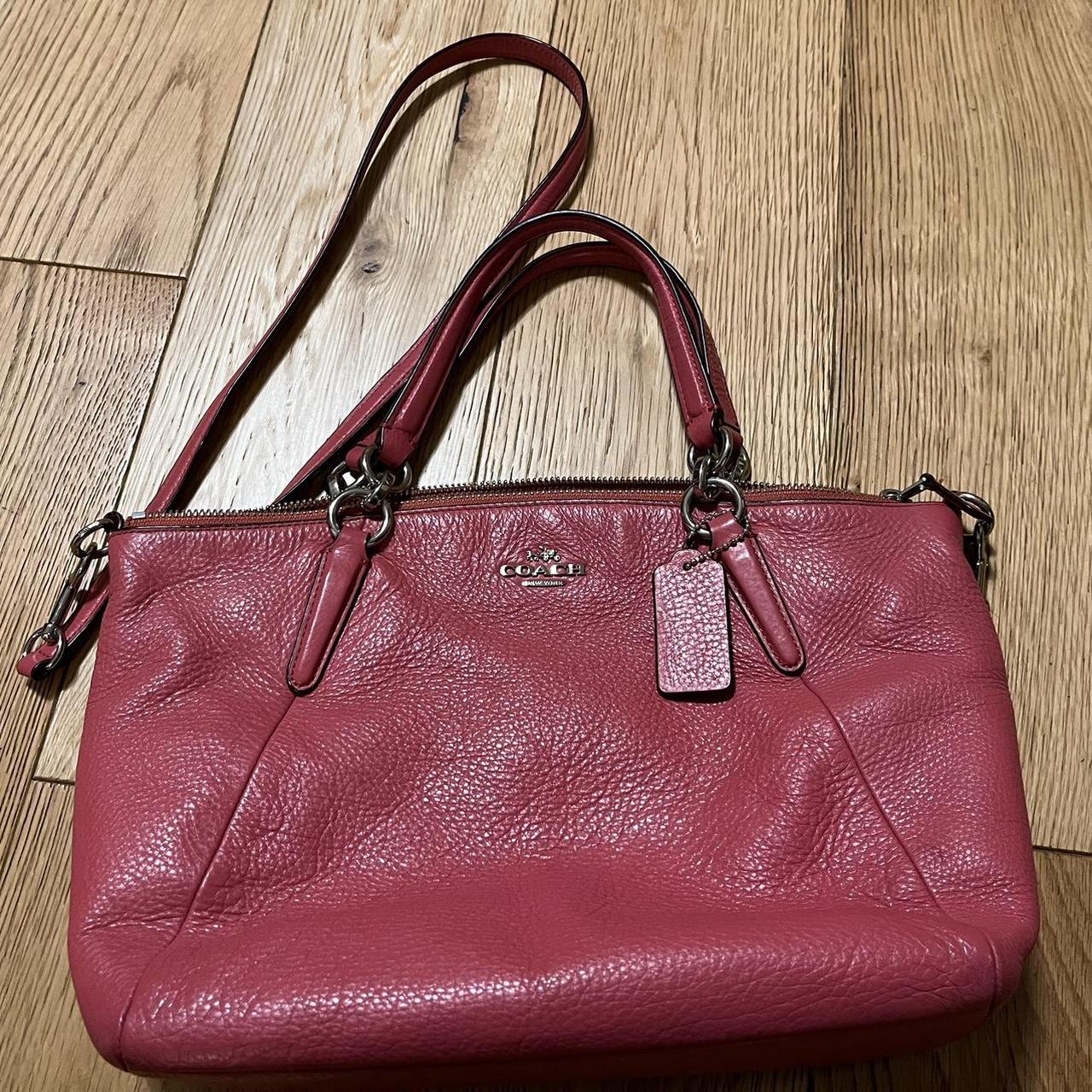 pink coach bag - Depop