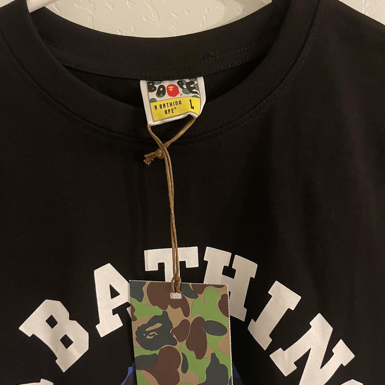 a bathing ape blue camo shirt brand new - Depop