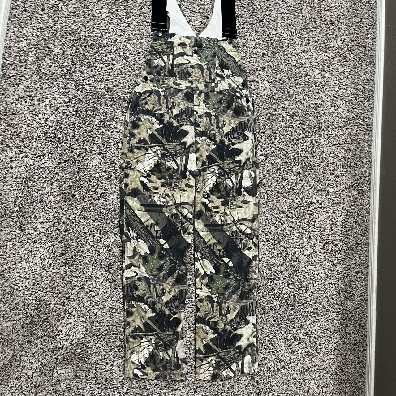 Mossy Oak camouflage bib overalls with suspenders,... | Depop