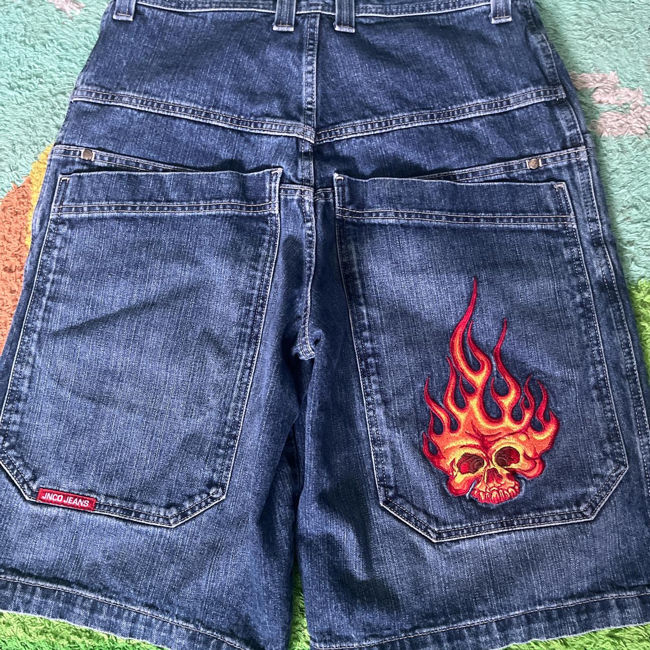 Grail Jnco Skull Tribal Jorts 😮‍💨 Size 32 waist... - Depop