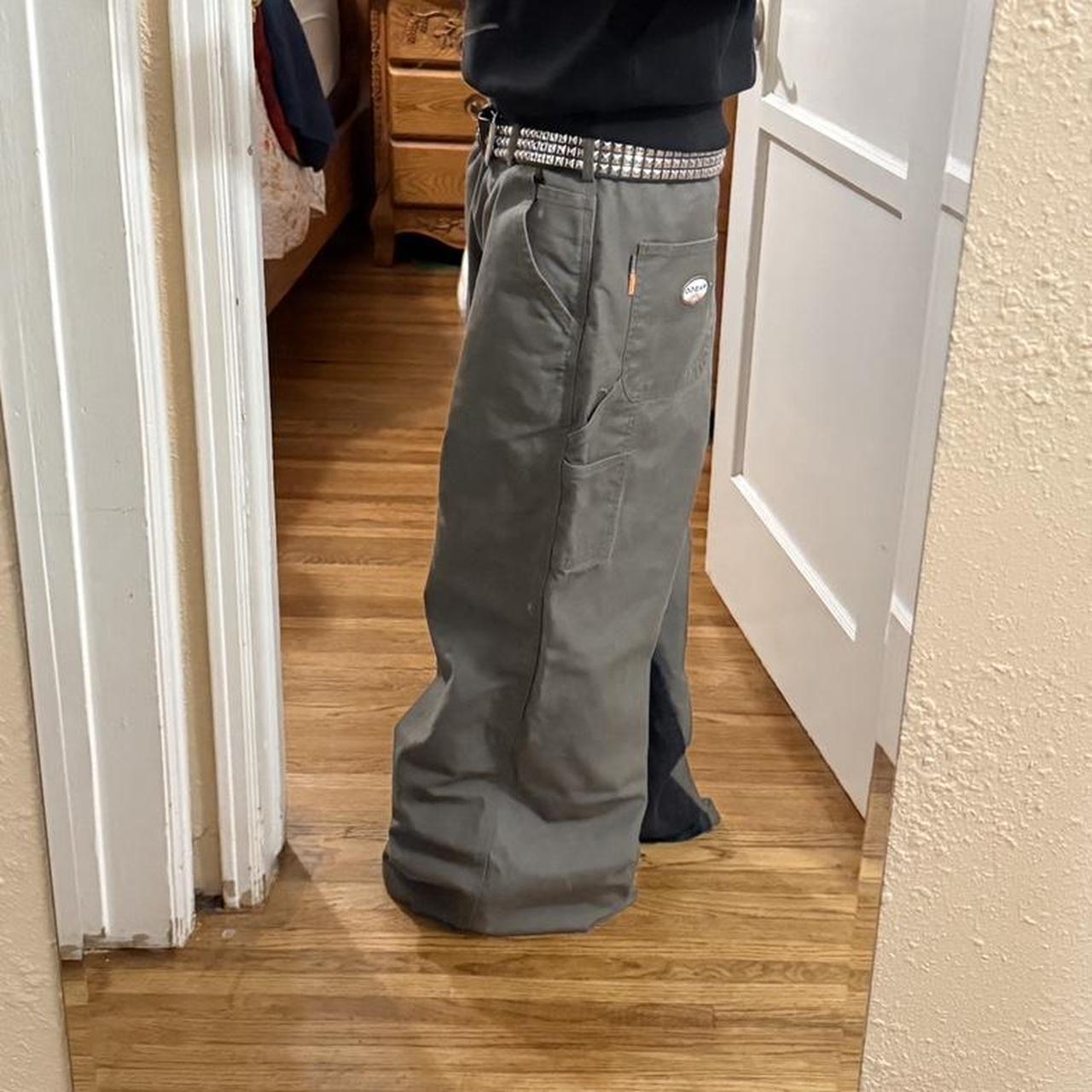 Green and black Rasco custom made jeans size 36/30.... | Depop