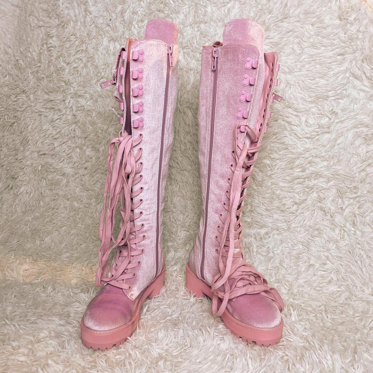 Be both cute/kawaii and bada… in these pastel pink... - Depop