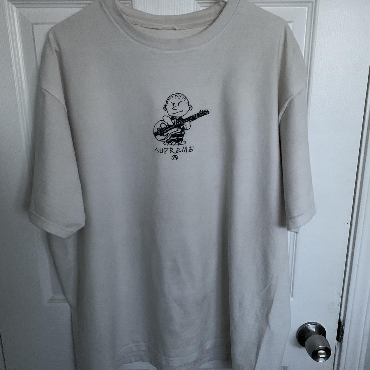 Supreme Rocker tee white XL🎸🎸🎸 Obnoxious tag, so I... - Depop