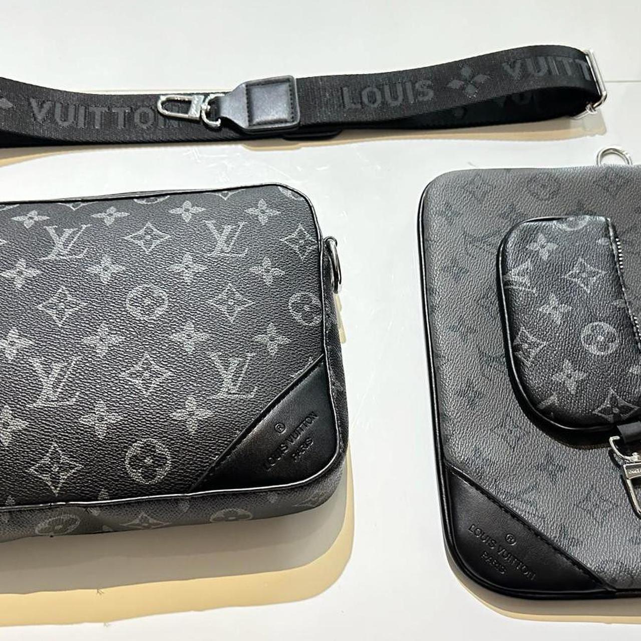 Authentic Trio Messenger Bag Monogram Eclipse... - Depop