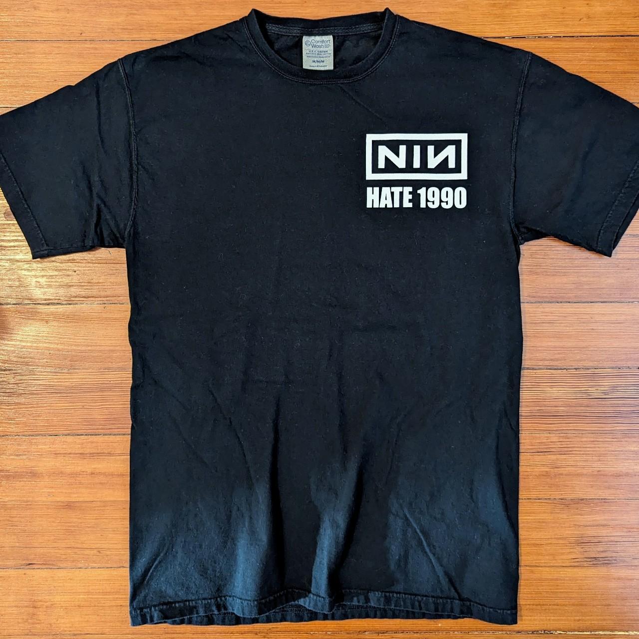 Nine Inch Nails NIN "Hate 1990" tour fan art shirt M... - Depop