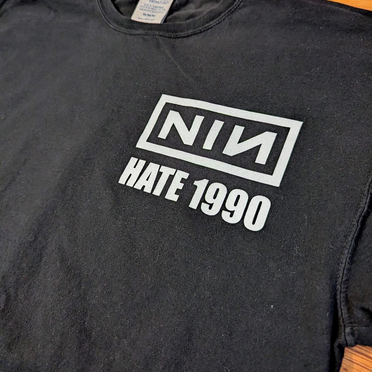 Nine Inch Nails NIN "Hate 1990" tour fan art shirt M... - Depop