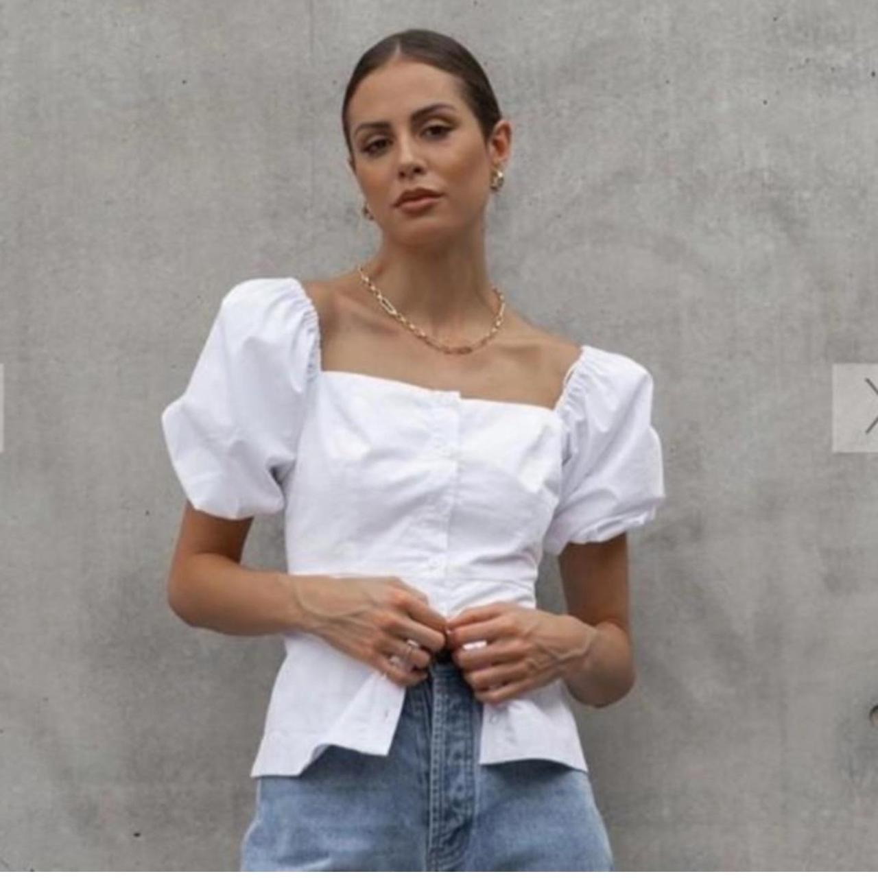 Dissh Rhodes poplin top - Depop